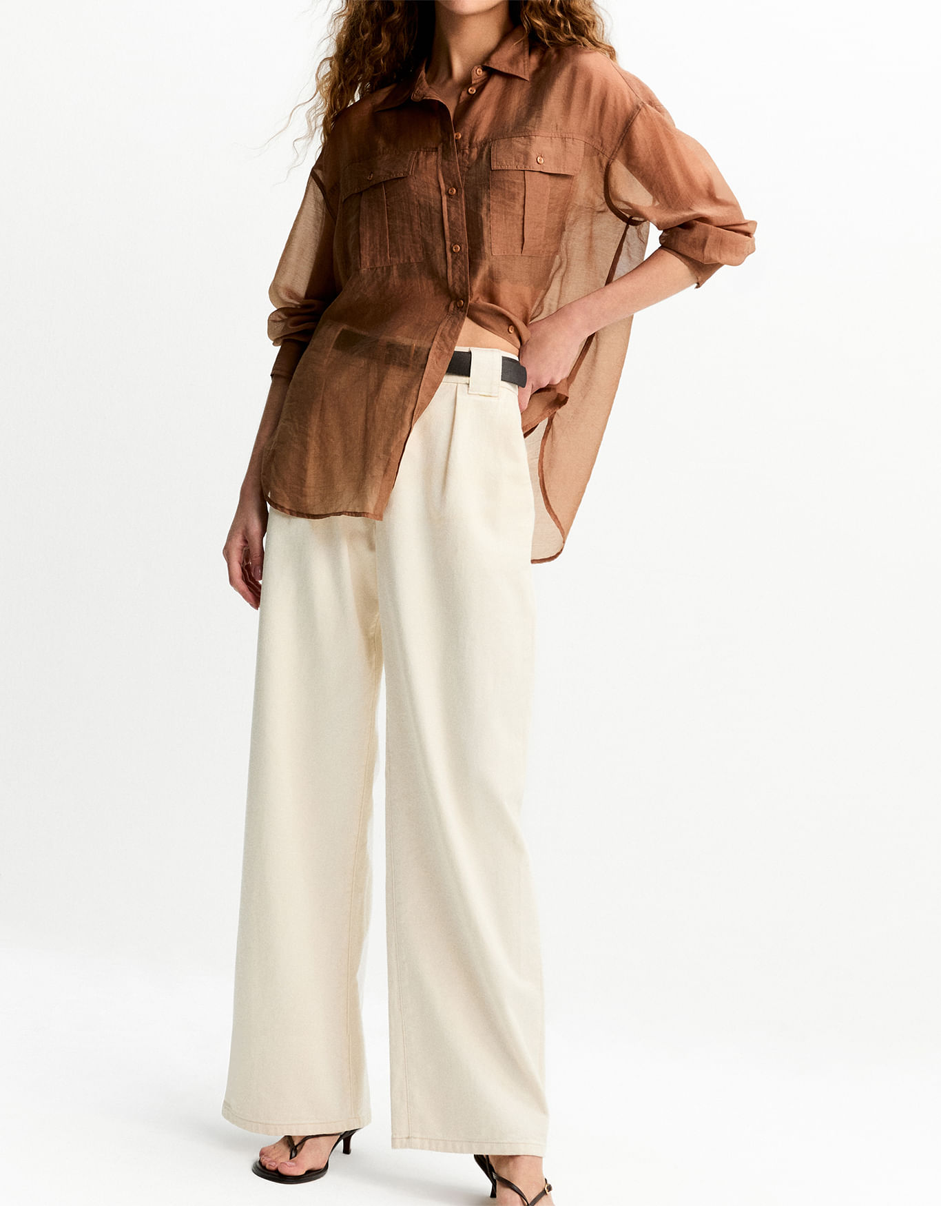 Natural wide leg pants - jeans - SHOULDEREUR